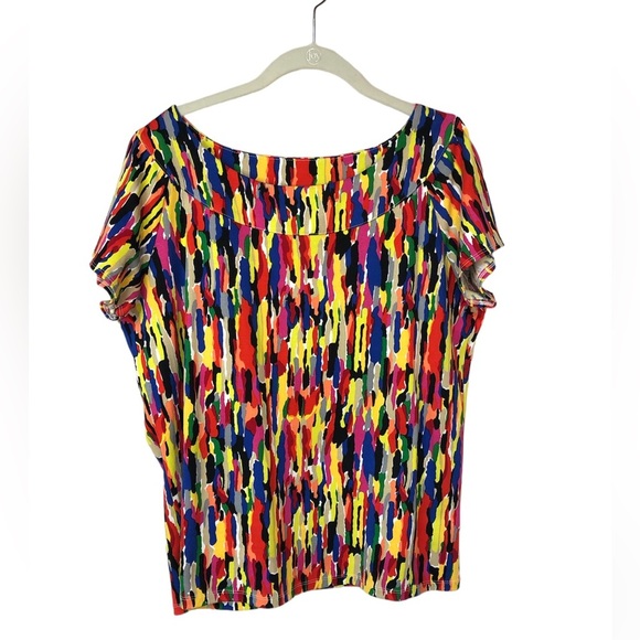 Rafaella | Tops | Rafaela Womens Top Wide Neck Band Raglan Sleeve ...